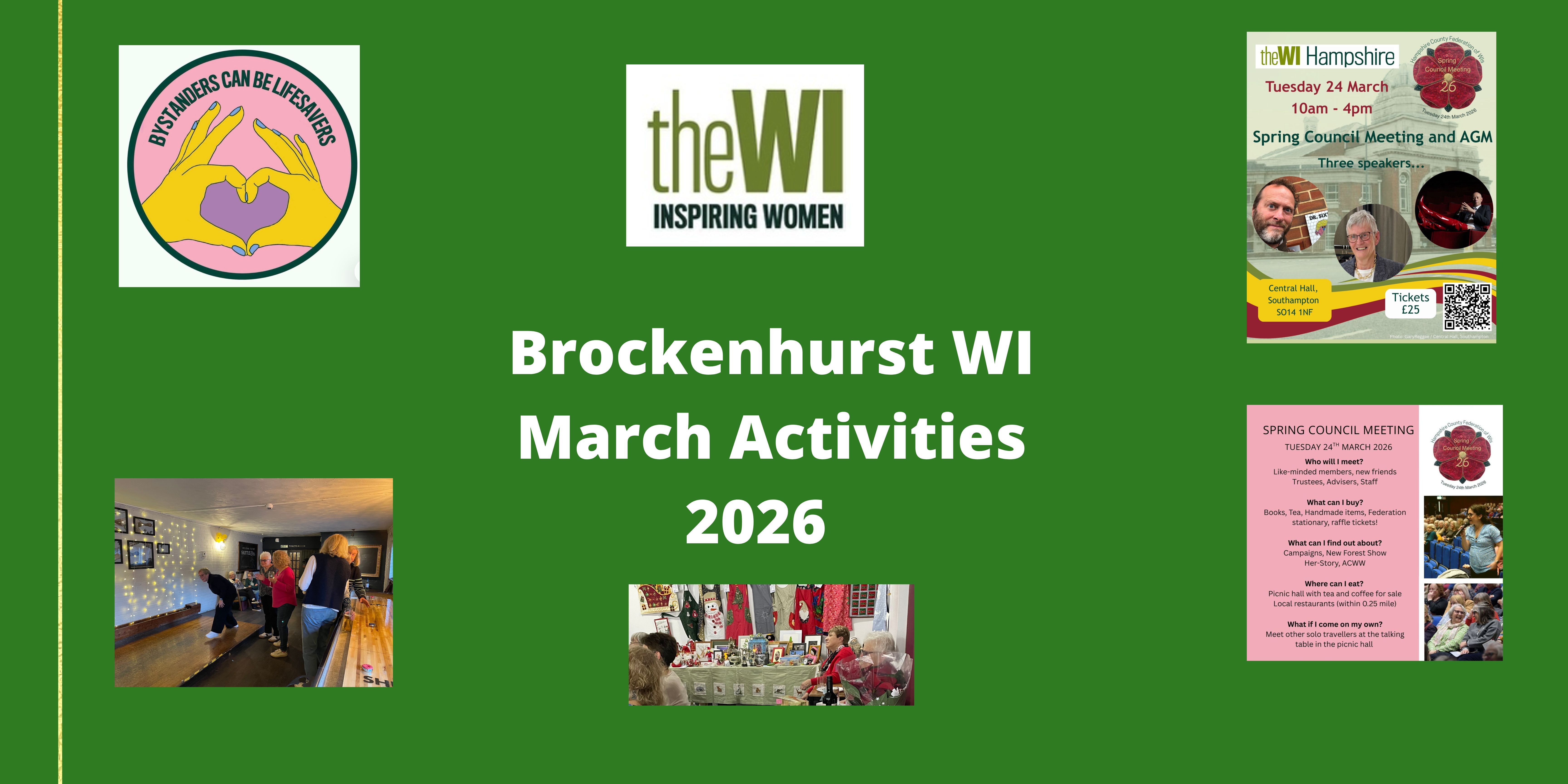 Brockenhurst WI March Activities 2026 – Brockenhurst Women's Institute
